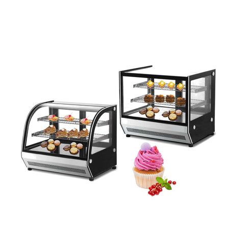1.2m Stainless Steel Cake Display Fridge Chiller Sweet Showcase ...