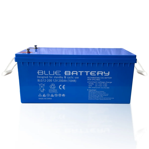 Solar Gel Battery 12v 200ah Deep Cycle Vrla Battery Long Life High Quality Rechargeable ...