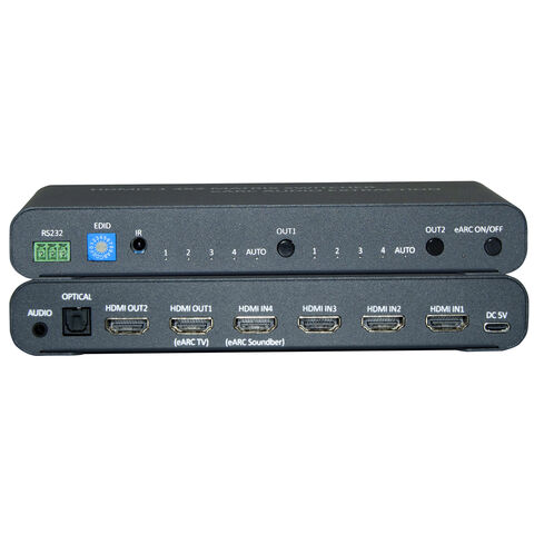 Buy Wholesale China Custom Hdmi 2.1 4x2 Matrix Switcher With Arc Audio ...