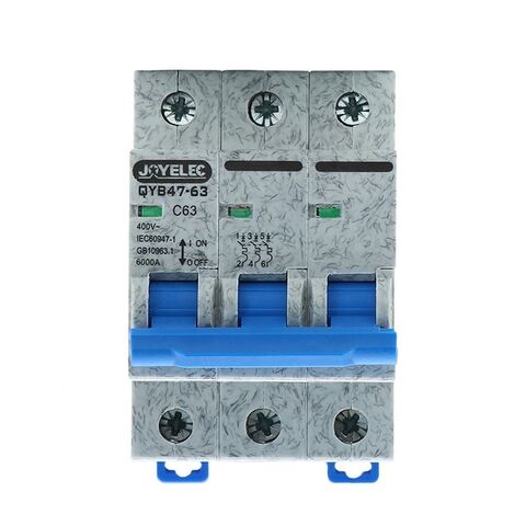 Joyelec Qyb47-63 C63 Mcb 3p Ac Interlock Electric Miniature Circuit ...