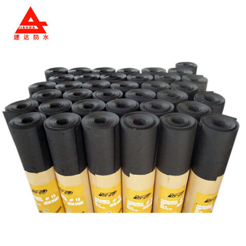 Jianda Brand Good Quality Black Building Paper And Asphalt Saturated ...
