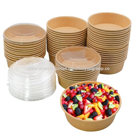Bulk Buy China Wholesale Paper Bowls Custom Take Away Round Paper Salad ...
