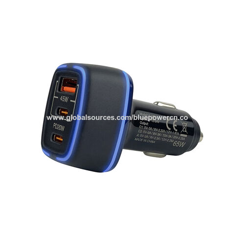 Buy Wholesale China Usb C Car Charger 3 Port Pd 65w Pps Type C Super ...