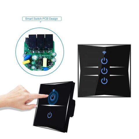 Glass Panel Slightly Touch Button To Control Lights Remote Control Wifi ...