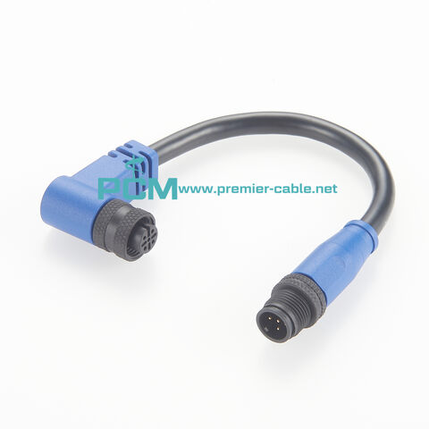 Buy Wholesale China M12 Right Angle 5 Pin Canopen Devicenet Cable ...