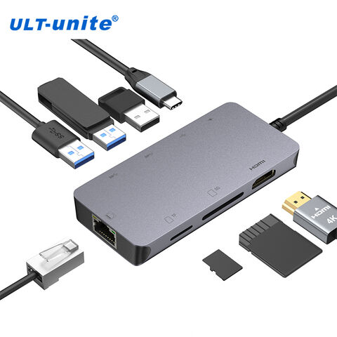 Buy Wholesale China Ult 8 In 1 Usb Type C Hub With 1 Gbps Ethernet 4k ...
