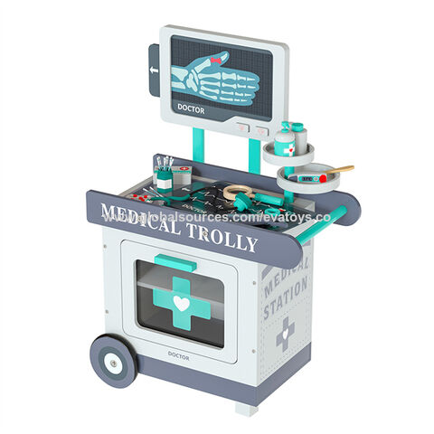 Buy Wholesale China New Arrival Play House Medical Trolley Toy Wooden ...
