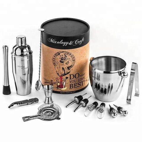 Buy China Wholesale Cocktail Mixing Bar Set Includes Premium Barware ...
