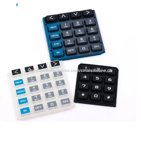 Buy Wholesale China Custom Silicone Rubber Industrial Keyboard/keypad ...