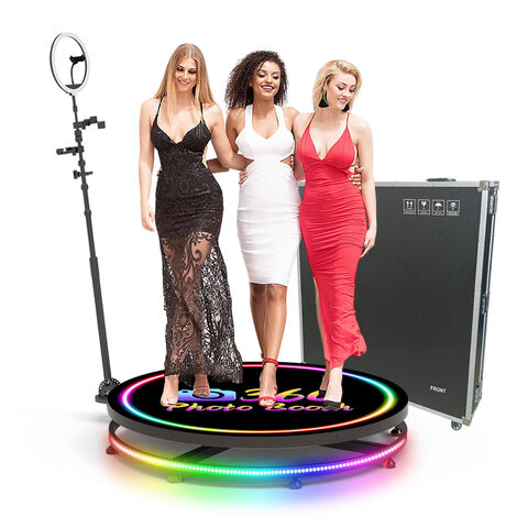Hallowmas 360 Automatic Photo Booth Portable 360 Photo Booth Led Lights ...