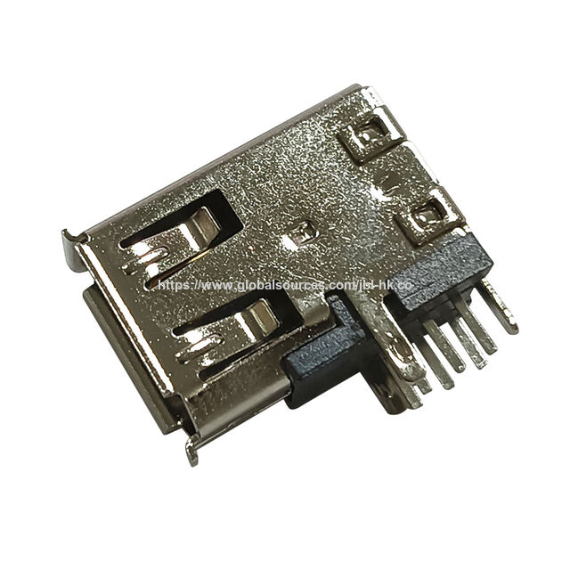 Side Dip Usb A Type Connector With 6 Pins 40v Dc 1.5a Current ...