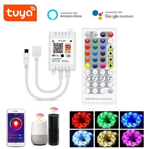 Led Strip Controller Smart 44keys Rgb Led Light Controller Rf Infrared ...