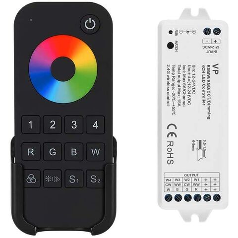 Buy China Wholesale Hot Sell 12v 24v Led Strip Controller Rgb Rgbw 4 Zones Led Remote Control Rf ...