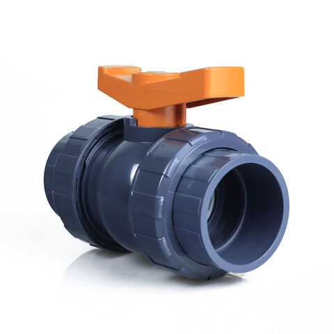 Dn20 Water Supply Pvc Ball Valve Upvc Double Union Metering Ball Valve ...
