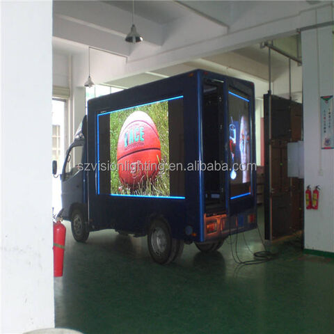 High Brightness 3 Faces Led Truck Display Screen Billboard, Led Digital ...
