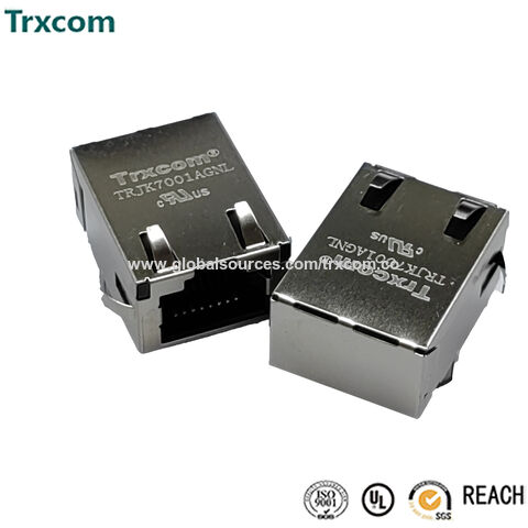 Buy Wholesale China Modular Rj45 Connector Jack With Magnetic With Led ...