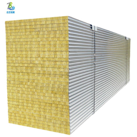 High Strength Color Steel Insulated Eps/rock Wool Sandwich Panel Board ...