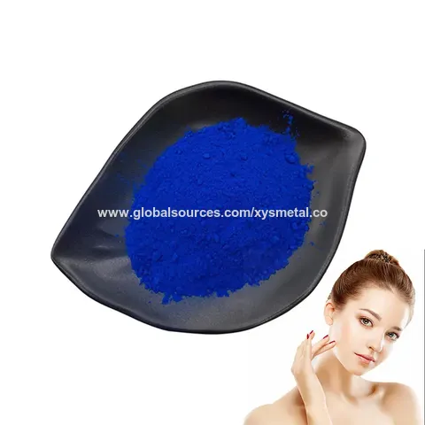Cosmetic Raw Materials Blue Copper Peptide Ghk-cu Powder Copper ...