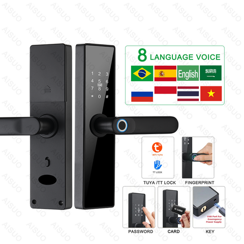 New Arrival Tuya Wifi Fingerprint Biometric Smart Lock Tt Lock ...