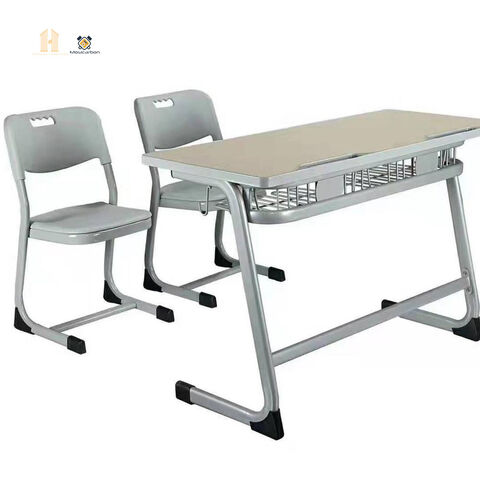 Buy China Wholesale School Furniture Double Seater School Table And ...