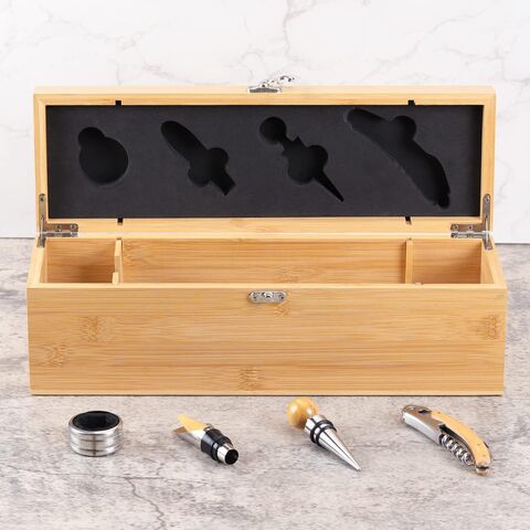 Buy Wholesale China Wine Wood Box Portable Two Bottle Wine Case For ...