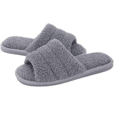 Buy Wholesale China Cloth Open Toe Slippers For Women Memory Foam Slip ...