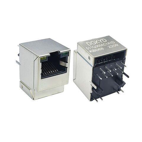 180 Degree With Notch Connector Dgkyd 10p8c With Light Gigabit Ethernet ...