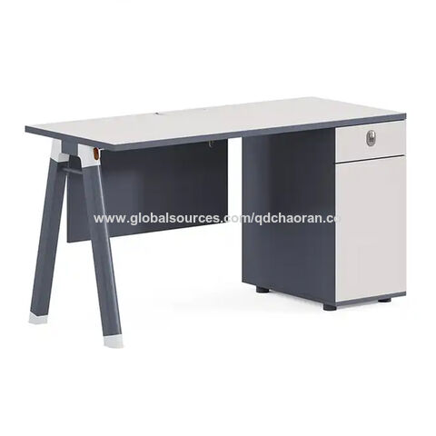Single Modular Office Furniture Computer Desk Cubicle Wooden Staff ...