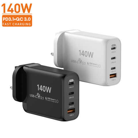 Buy Wholesale China Vina 140 Watt Pd3.1 Charger 4 Usb C Outputs 140w Type C Fast Desktop Adapter ...