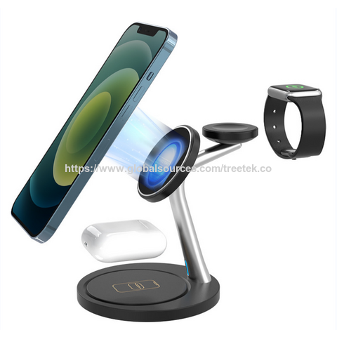 Buy Wholesale China Magnetic 3 In 1 Wireless Charger & 3 In 1 Wireless ...