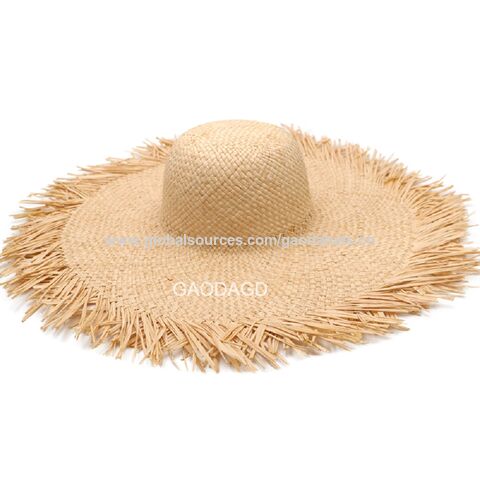 Summer High-end Exquisite Hand-knitted Raffia Raw Edge Design Support ...