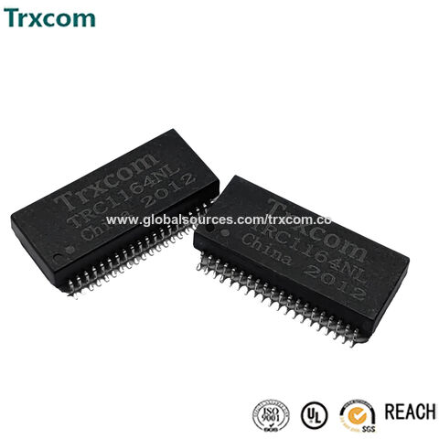 Free Sample 1000baset Dual Port Lan Magnetic, Used For ...