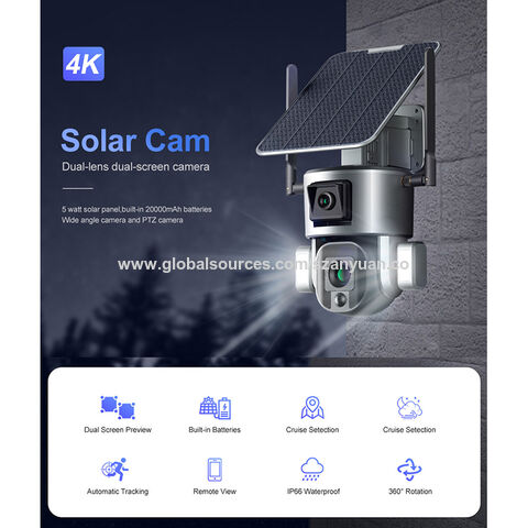 Buy Wholesale China Solar Camera 8mp 4g 4k Hd 10x Zoom Wireless Outdoor ...