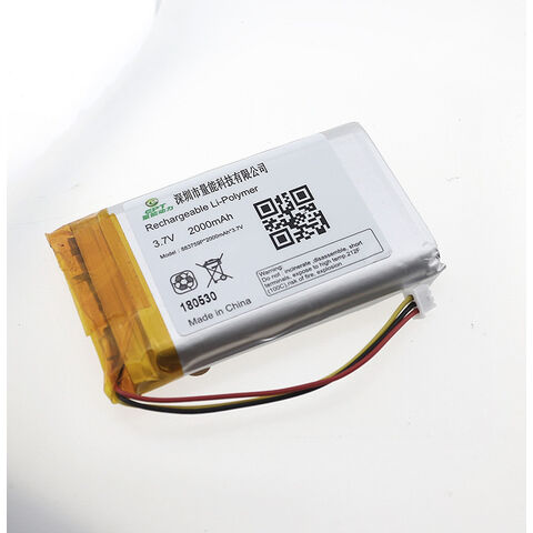 Buy Wholesale China Ept Hot Sale Lipo Battery 3.7v 2000mah 883759 For ...