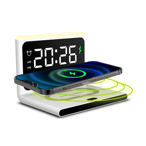 Wholesale Bedside Desktop 15w Phone Charger Portable Custom Digital ...