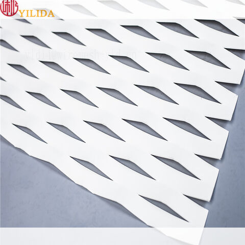 Buy Wholesale China White Aluminum Decorated Expanded Metal Mesh Sheet ...
