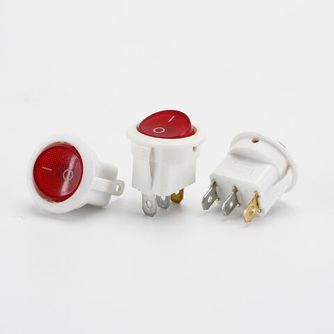 Buy Wholesale China Round Socket Switch Black And Red On-off,on-off-on ...