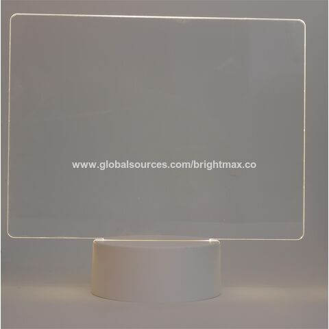 Buy Wholesale China Led Acrylic Writing Board Light Includes An ...