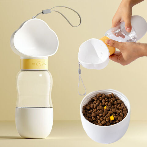 350ml Leak-proof Feed & Drinking Container 2 In 1 Portable Dog Water ...