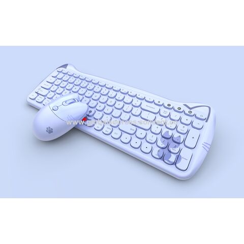 Buy Wholesale China 2.4g Wireless Keyboard Mouse Combo Set With Cat ...