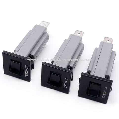 W Series Miniature Manual Automatic Reset Push Type Snap-in Thermal ...