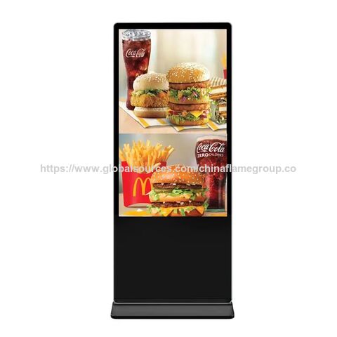 65 Inch Lcd Touch Screen Digital Signage Ad Display Kiosk For Shopping ...