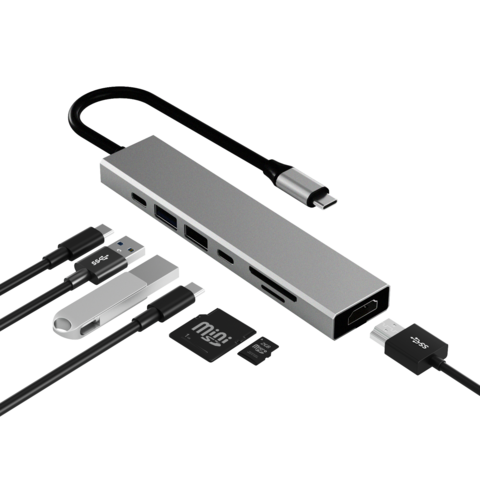Buy Wholesale China 7 In 1 Type-c Hub Multiport Dock Station Supports ...