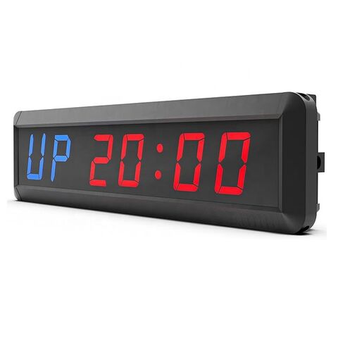 Jhering Led Interval Gym Timer With Remote Stopwatch Workout Clock For ...