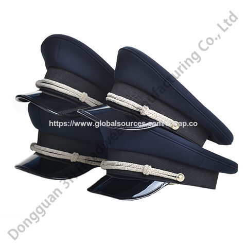 High Quality Design Classic Cosplay Captain Hat With Visor Custom Logo ...