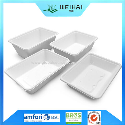 Sugarcane Containers Biodegradable Disposable Bagasse Bento Box ...