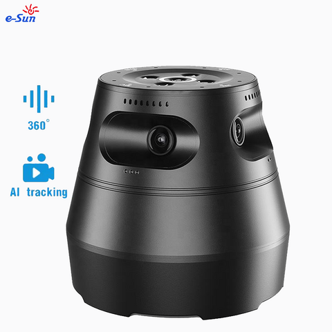 Wi-fi Cameras, 360° Panoramic Ai Voice Auto Tracking Camera With 8 Mic ...