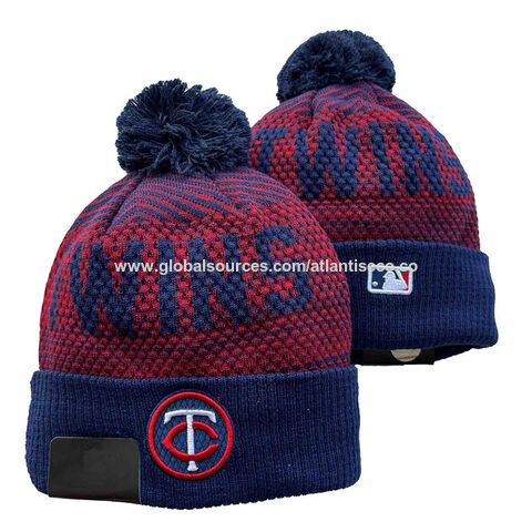 Mlb Winter Knit Pom Beanie Hat Mlb Minnesota Twins Customized High ...