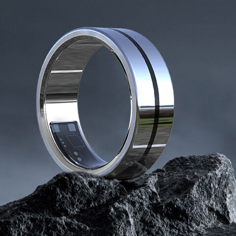 2mm Thickness Blood Oxygen Tracker Smart Ring Sleep Monitoring Metal ...