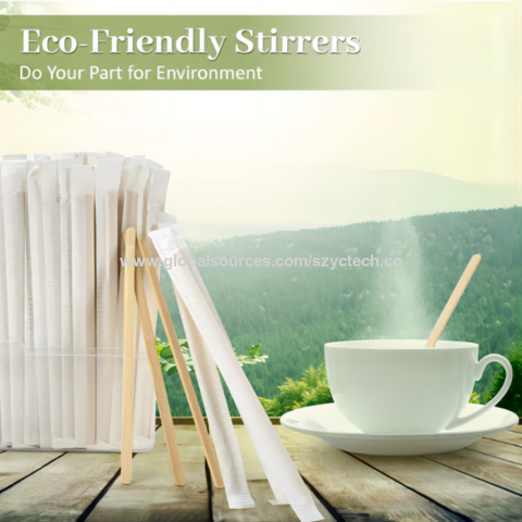 Buy Wholesale China Disposable Custom Wood Cocktail Drink Stick Tea ...